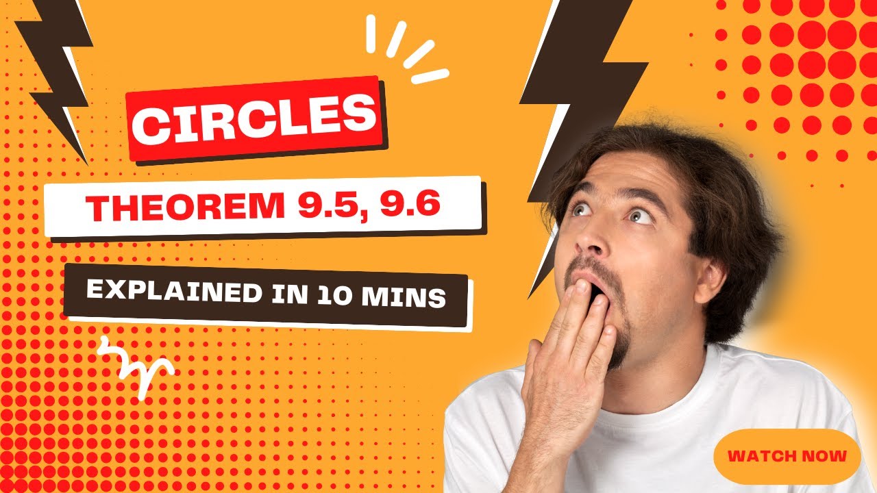 Theorem 9.5 , 9.6 | Chapter 9 | Circles | Class 9th mathematics | # ...