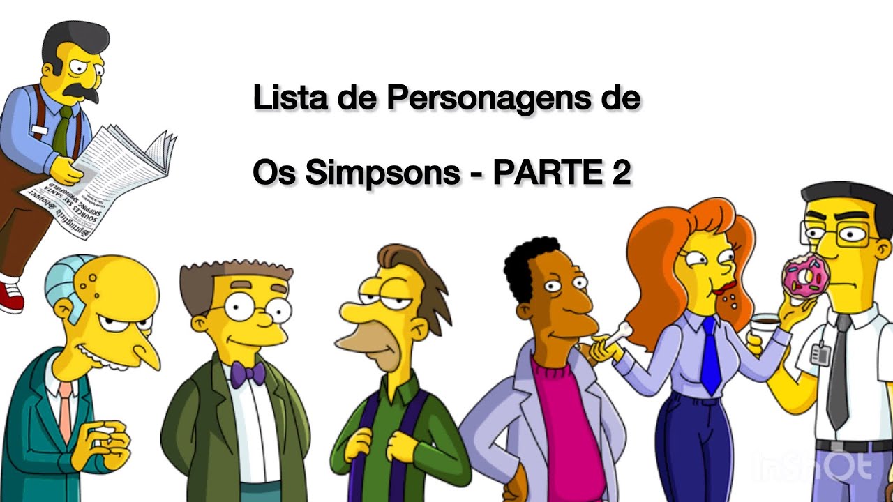 Lista de Personagens de Os Simpsons - PARTE 2 - YouTube