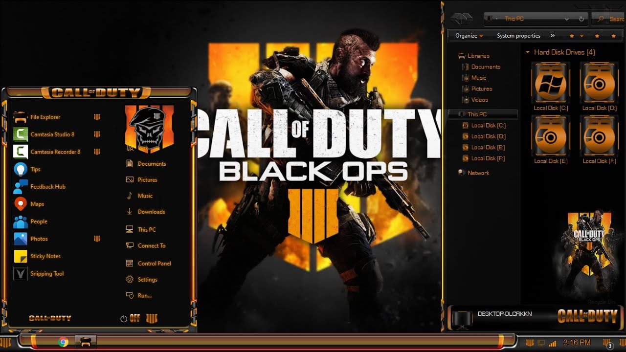 Call of Duty Black Ops 4 Theme for Windows 10 2004 20H1 and 20H2 - YouTube
