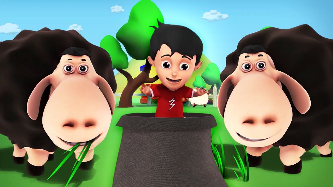 Baa Baa Black Sheep + More Nursery Rhymes and Animal Cartoon Videos for ...