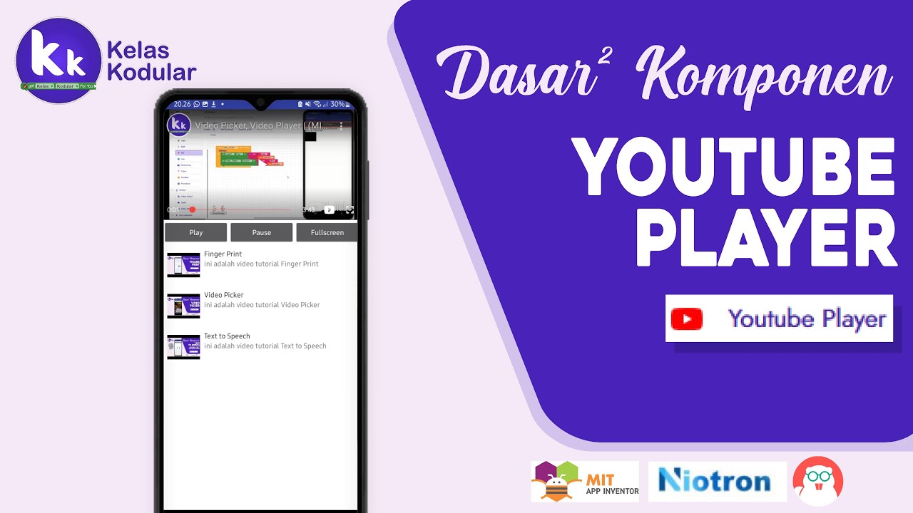 Youtube Player Kodular Mit App Inventor Appybuilder Thunkable