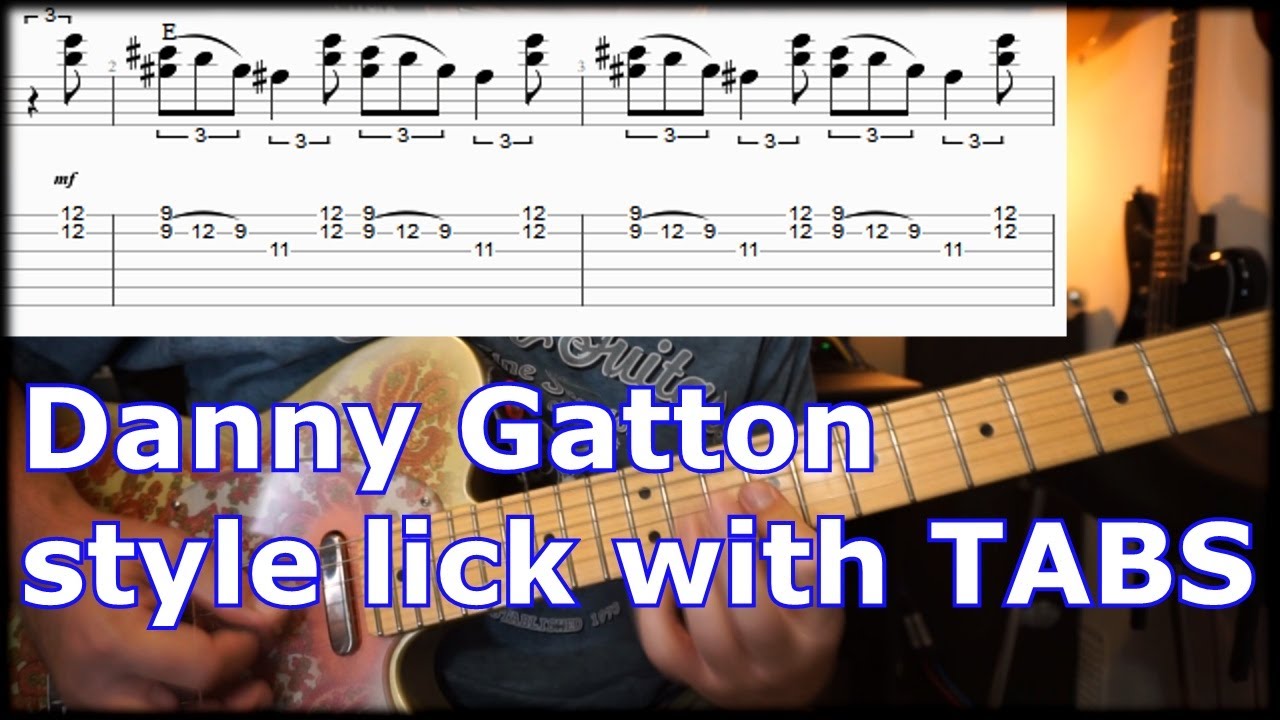 Danny Gatton Style Lick with TABS - YouTube