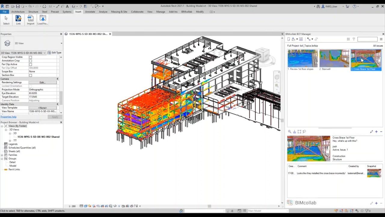 FARO BuildIT Construction - BCF workflow video - YouTube