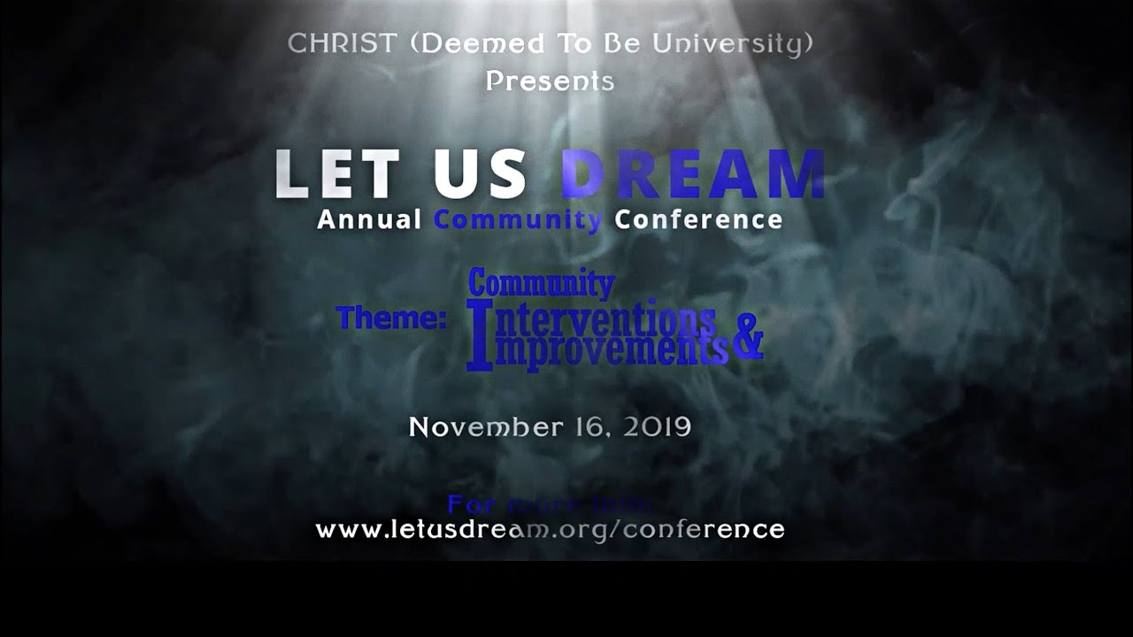 Let Us Dream, Bangalore Conference 2019 - YouTube
