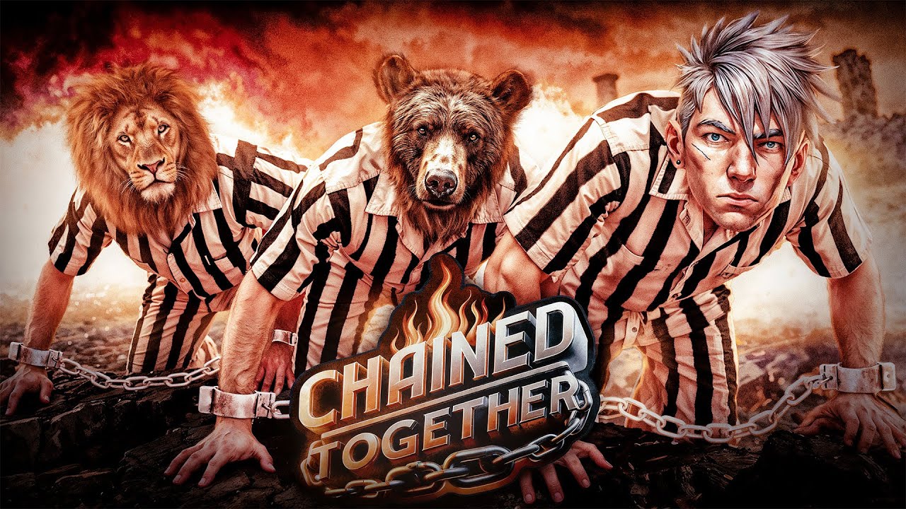 CHAINED TOGETHER WITH ANIMALS! | CAN I SURVIVE?? - YouTube