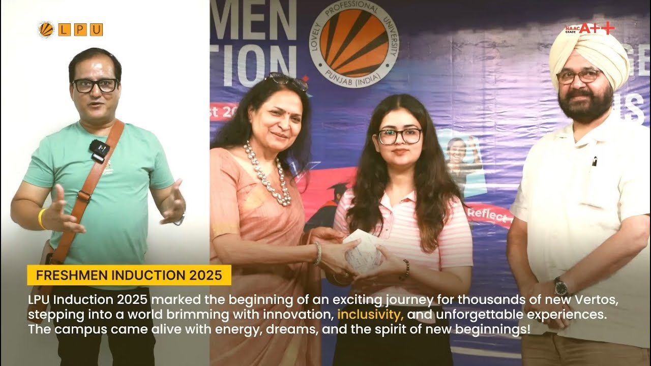 LPU Freshmen Induction 2025 | Parent Interaction with Leadership ...