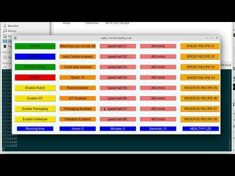 Python tkinter project simulating the HMI of a machine with differents ...