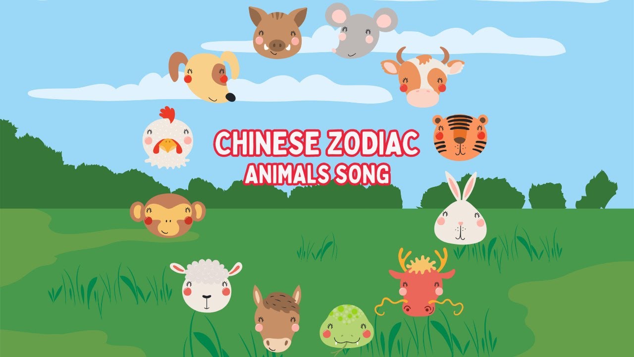 Chinese Zodiac Animals Song | Lunar Chinese New Year Song for Kids ...