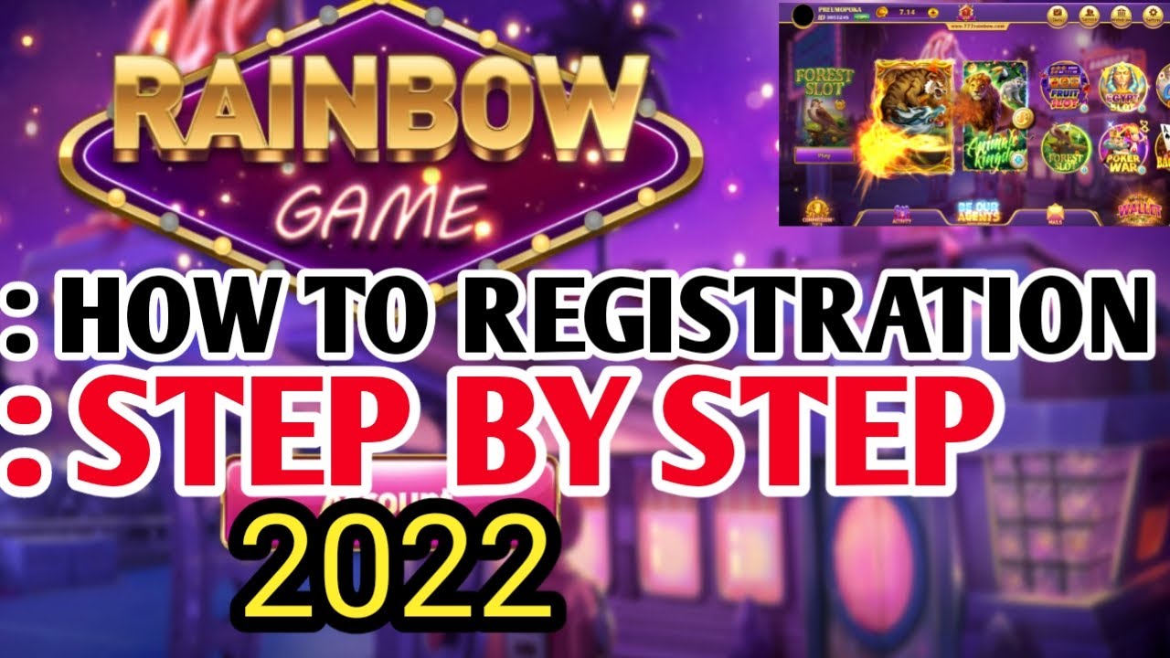 RAINBOW GAME REGISTRATION STEP BY STEP 2022,RAINBOW GAME CREATE ACCOUNT ...