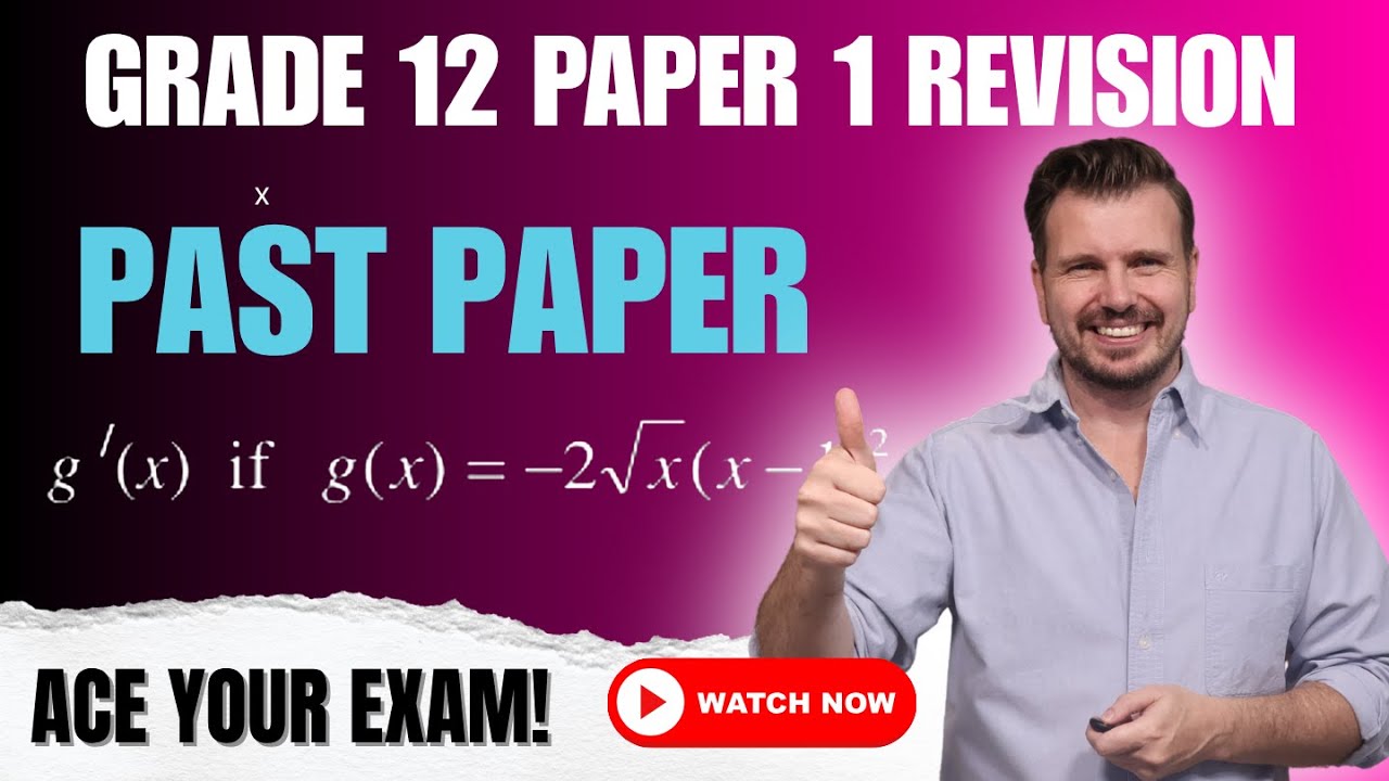 Grade 12 Maths Paper 1 | Calculus | NSC Past Paper 2025 | Matric Exam ...