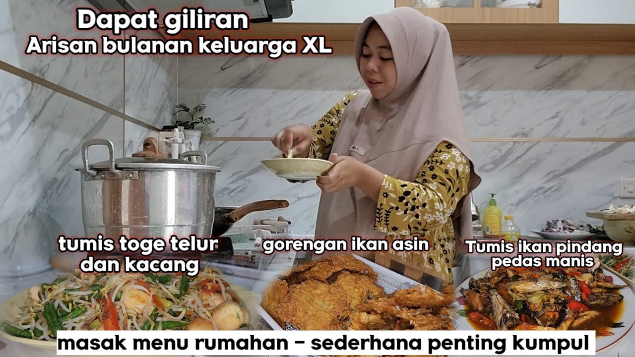 PENTING KUMPUL ⁉️MASAK SEDERHANA MENU RUMAHAN - PERSIAPAN ARISAN - YouTube