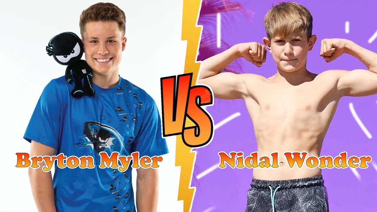 Nidal Wonder VS Bryton Myler (Ninja Kids Tv) Stunning Transformation ⭐ ...