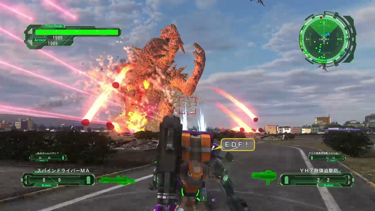 EDF 6 M135 Fencer Barga Who? I'm Awesome run Inferno Alien Attack ...