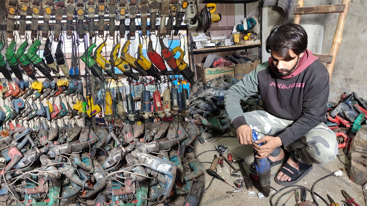 Amazing Drill Machine restoration | how to repair drill machine in ...