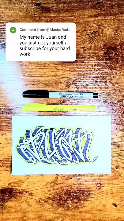 Let me draw your name next. Graffiti Name request "juan" - YouTube