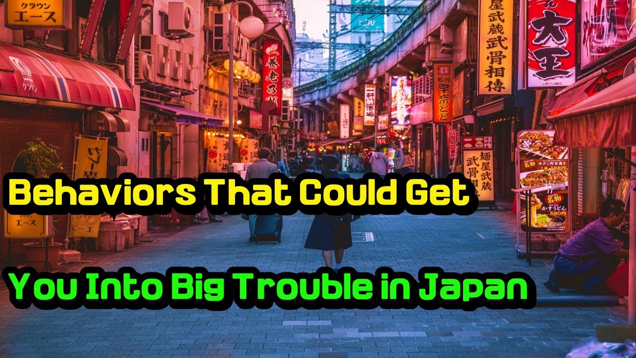 Behaviors That Could Get You Into Big Trouble in Japan - YouTube