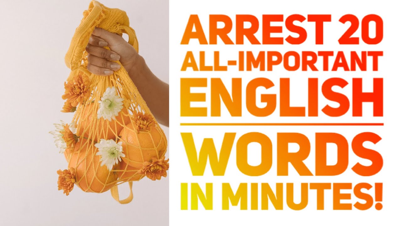 Arrest 20 all important words in minutes! - YouTube