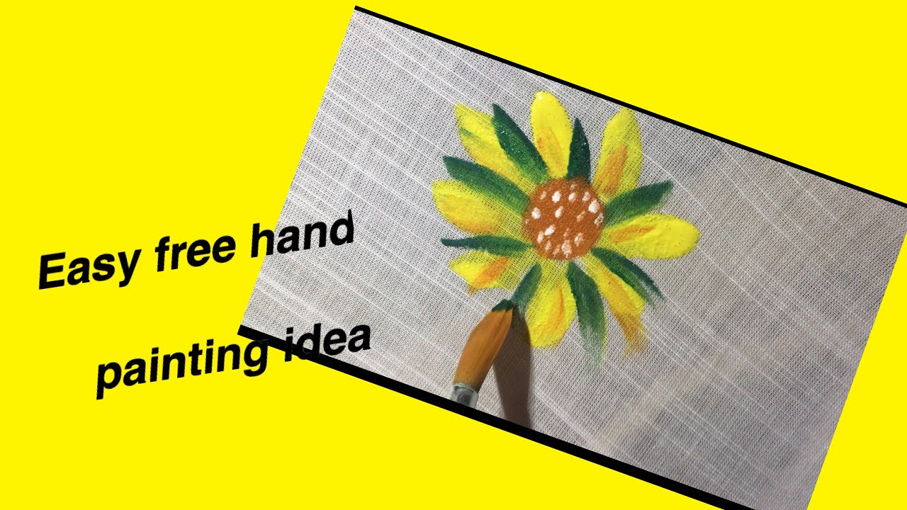 Easy# free hand painting # idea# - YouTube