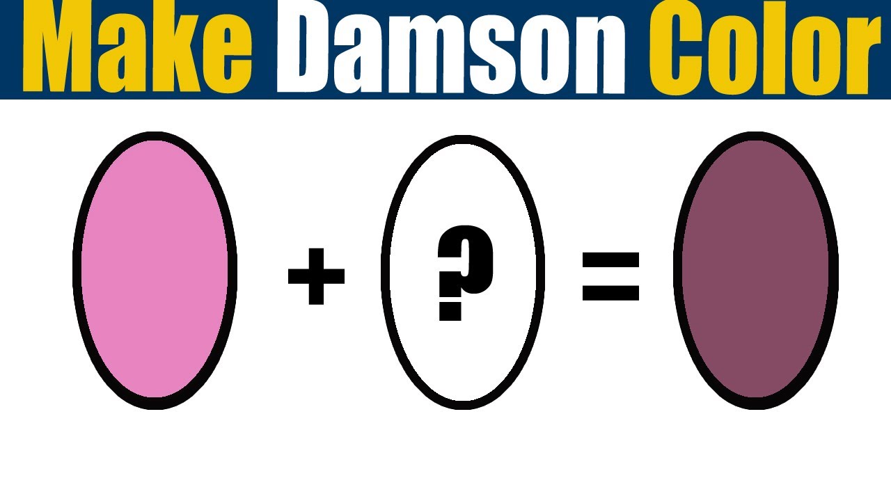 How To Make Damson Color What Color Mixing To Make Damson - YouTube