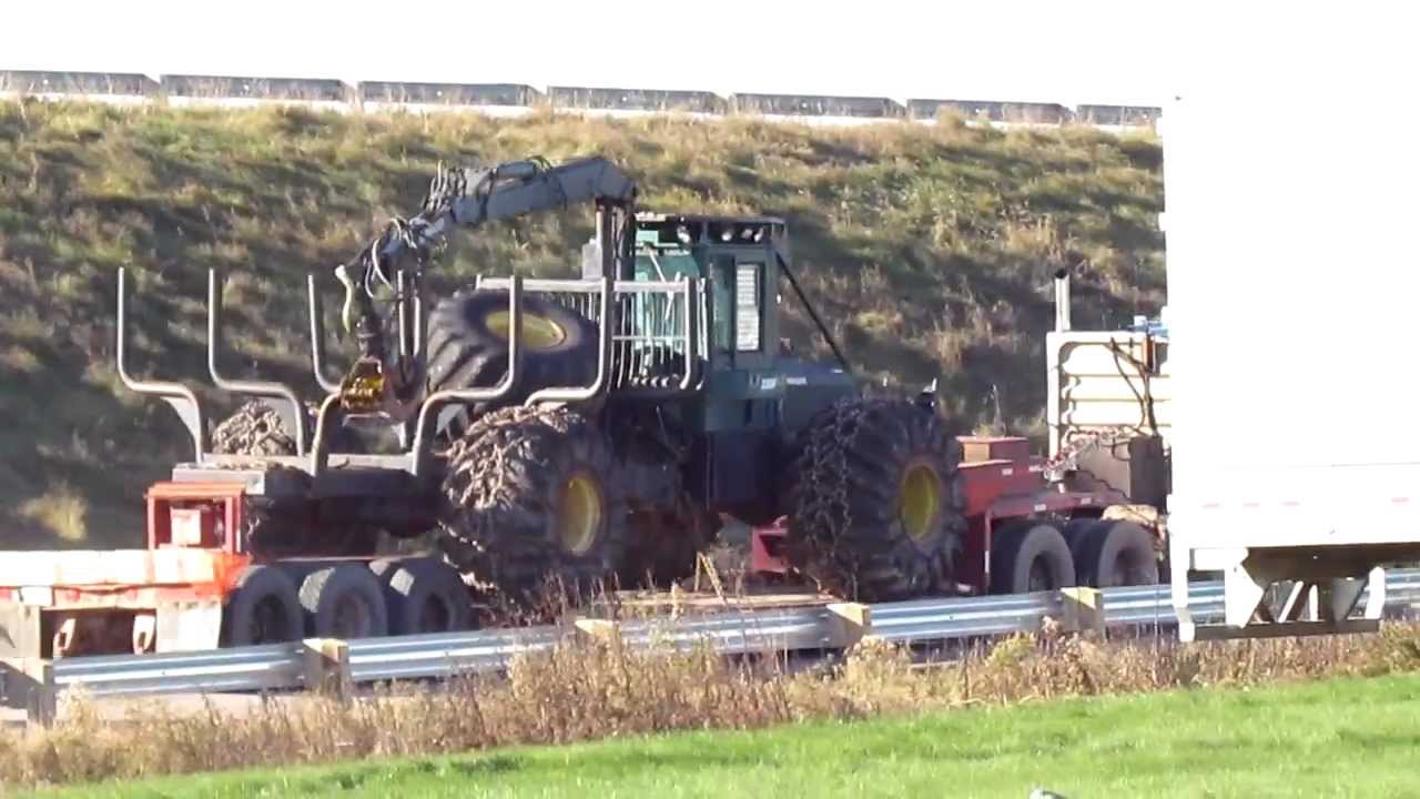 TimberJack 230A Being Transported - YouTube