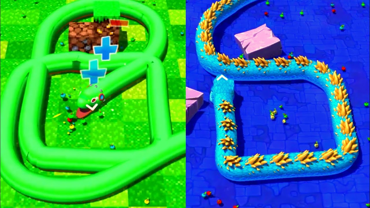 Yellow Sub + SnakeoSaurus DALAM 2 MAP DENGAN MAGNET TRIK - Snake Rivals ...