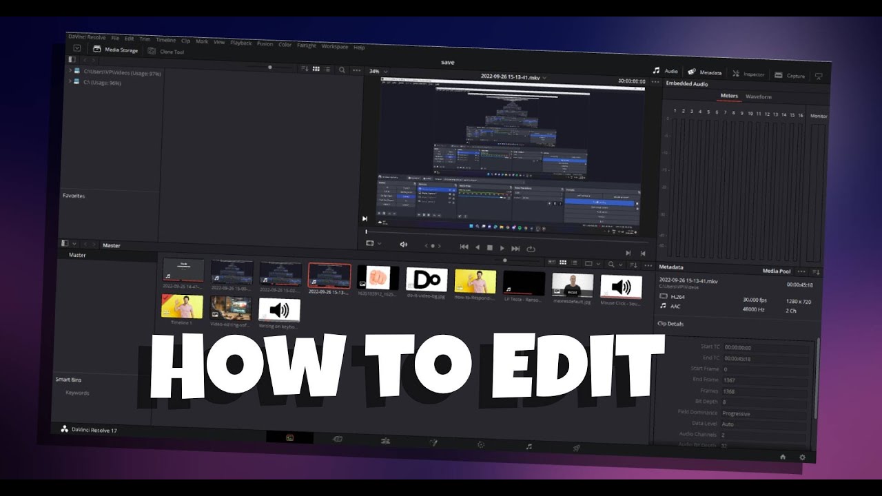 How To Edit A Video - YouTube
