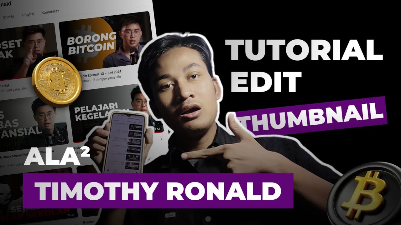 GAMPANG‼️Tutorial Cara Bikin Desain Thumbnail ala Timothy Ronald | THUMBNAIL LO WARNA APA BOS🤯🔥 ...
