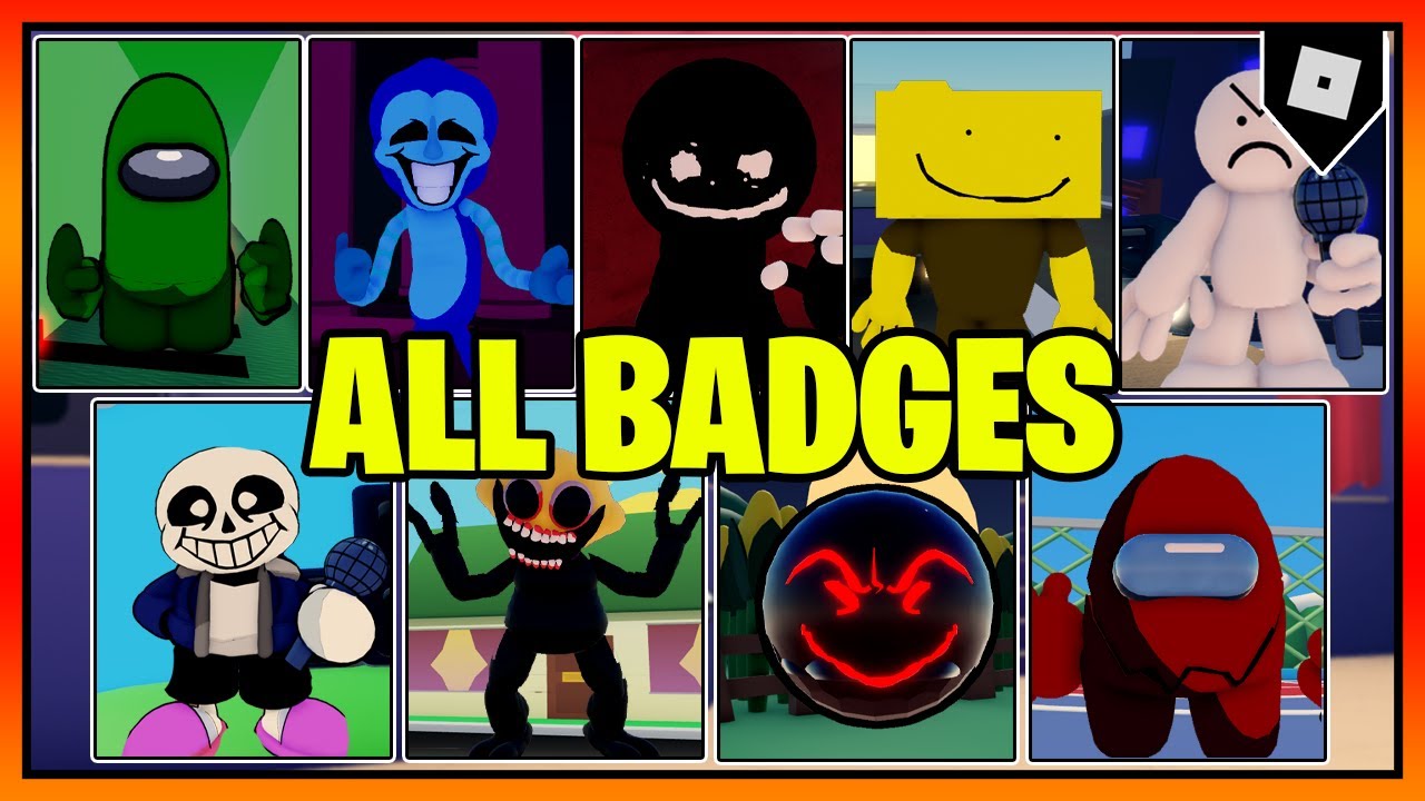 How to get ALL 40 BADGES + SKINS/MORPHS in A FUNKY FNF RP! || Roblox ...