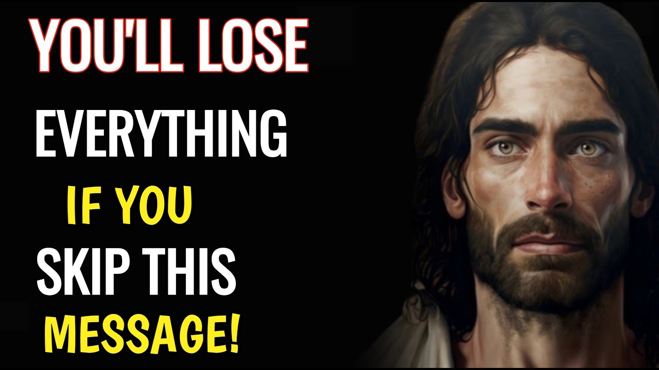 God Saying: Don't Lose This Message Otherwise You Will Lose Everything ️ | Scriptures Message ...