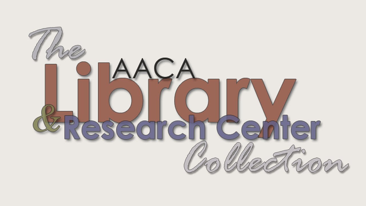 The AACA Library & Reserch Center Collection - YouTube
