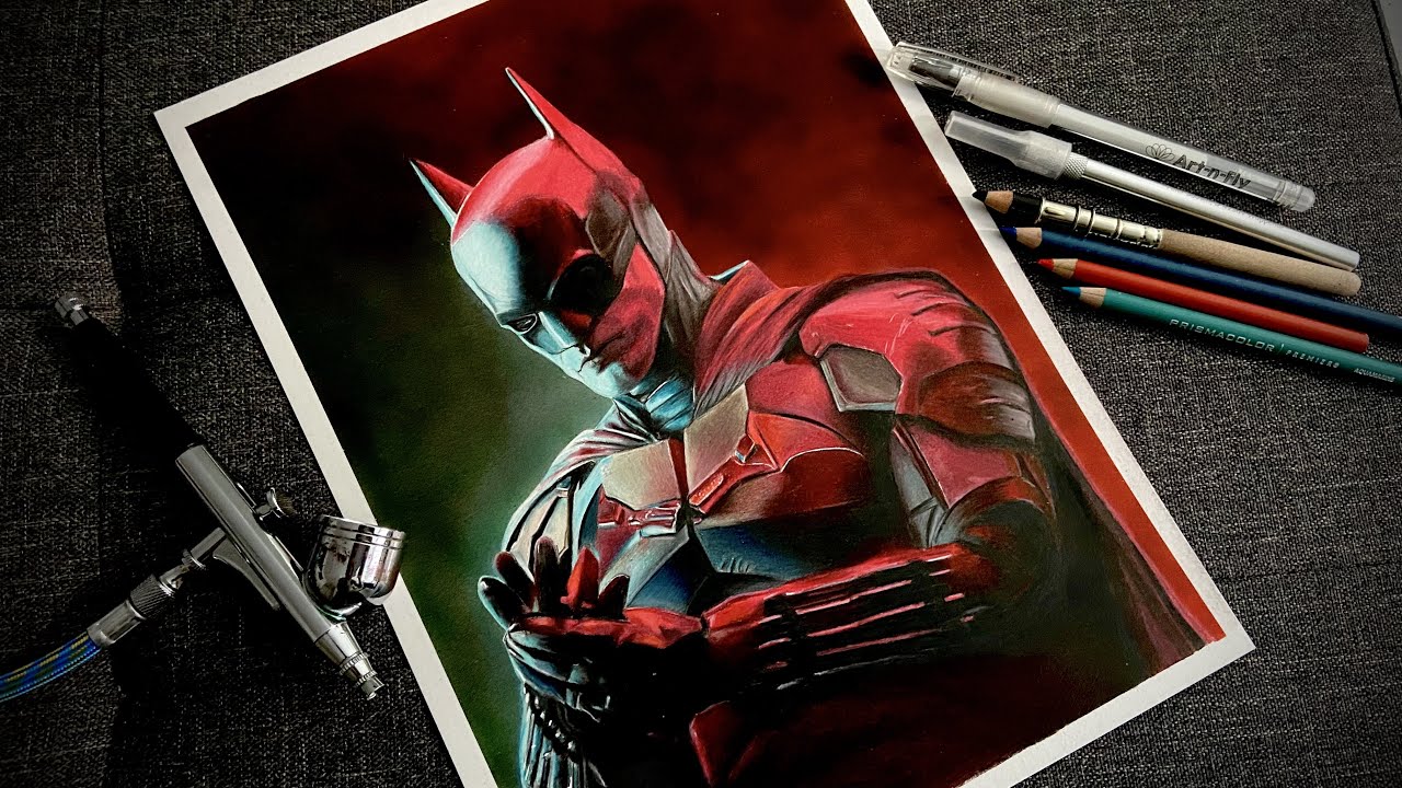 Drawing THE BATMAN 2022- Robert Pattinson - YouTube