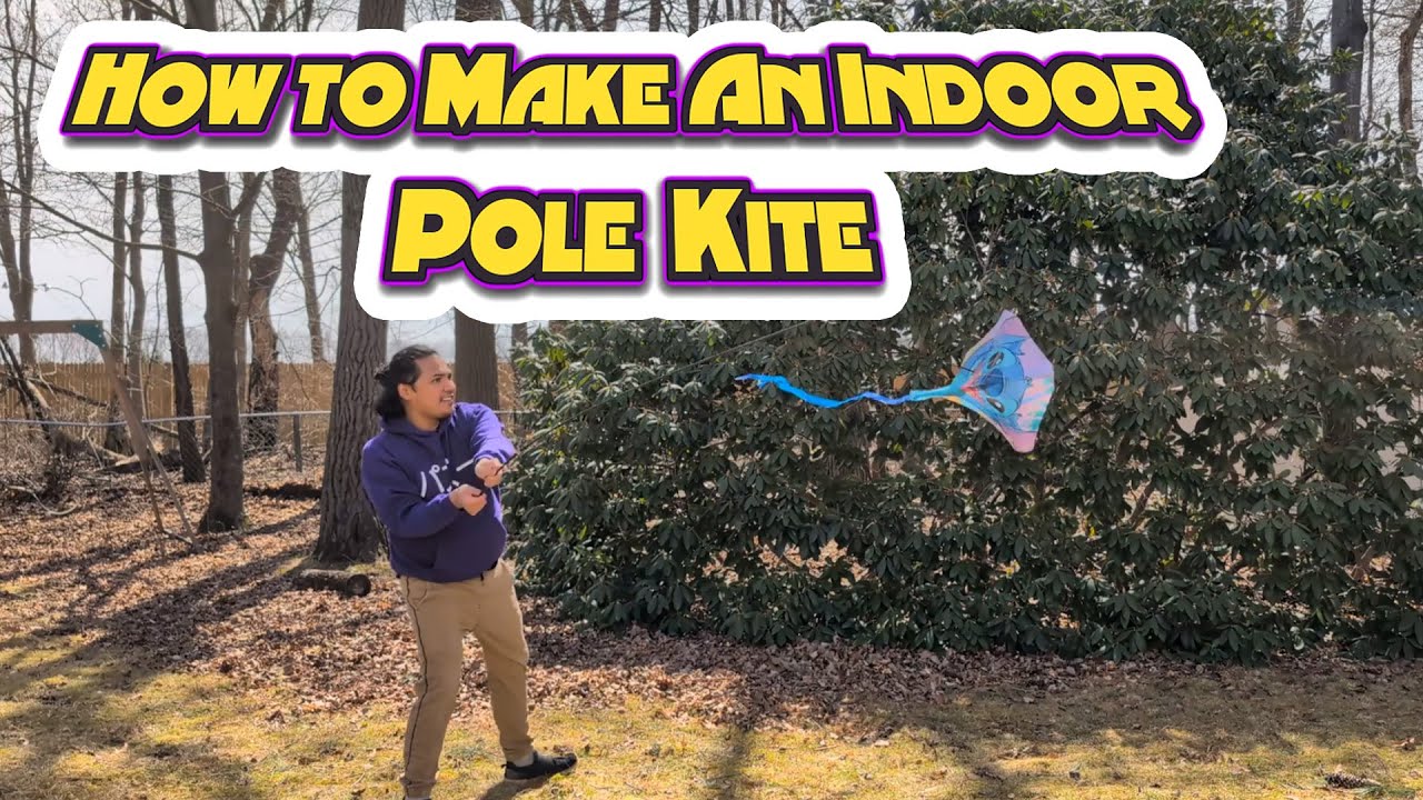 How to make an Indoor Pole Kite - YouTube