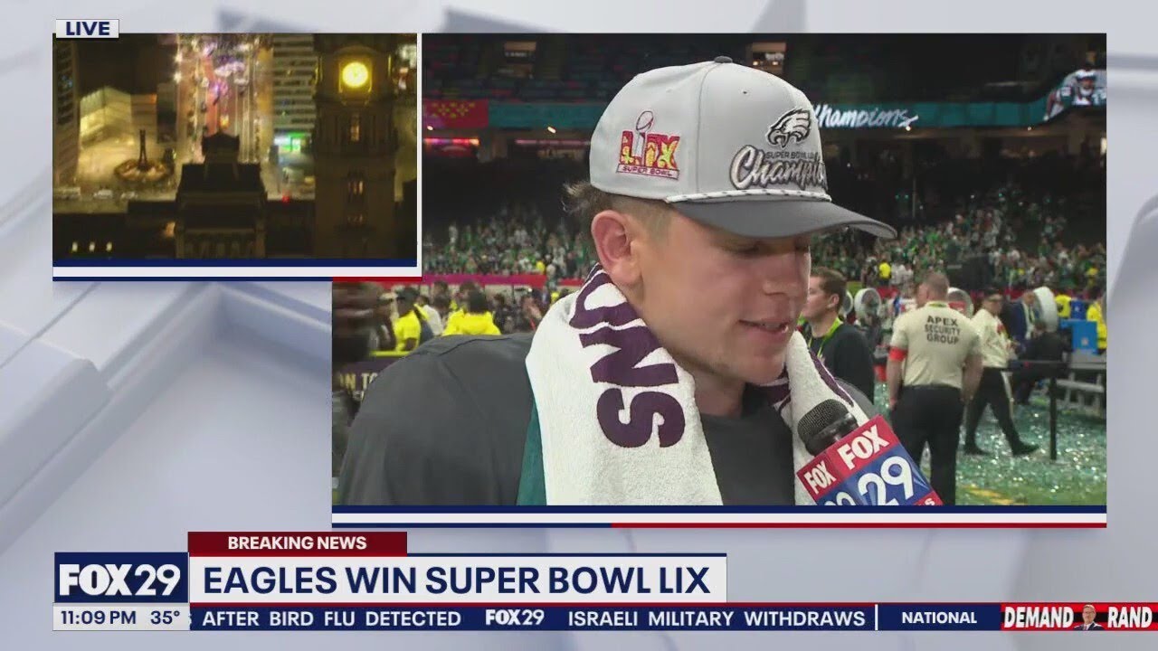 Cooper DeJean on Eagles Super Bowl win: 'It's crazy' - YouTube