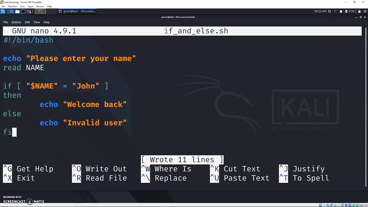 Shell Scripting Tutorial 2 - If and Else Statement and For Loops - YouTube