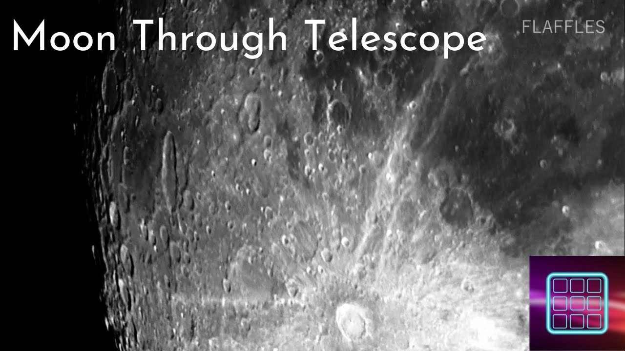 The Moon Through My Telescope (Raw Footage) - YouTube
