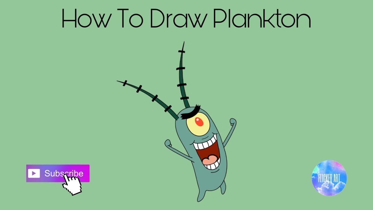 How To Draw Plankton | Flicker Art - YouTube