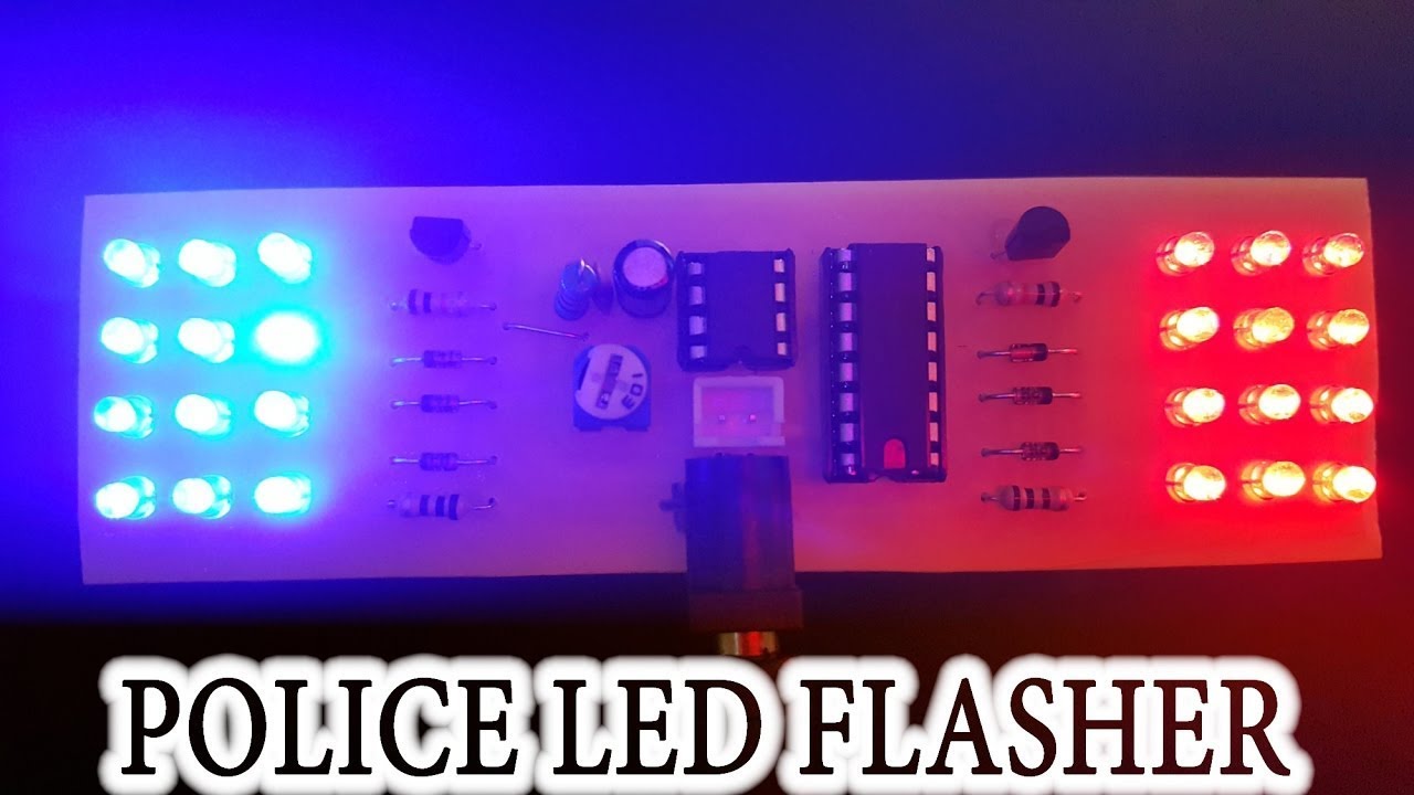 How to make Police LED Light Bar | DIY Police Light bangla.EGM - YouTube