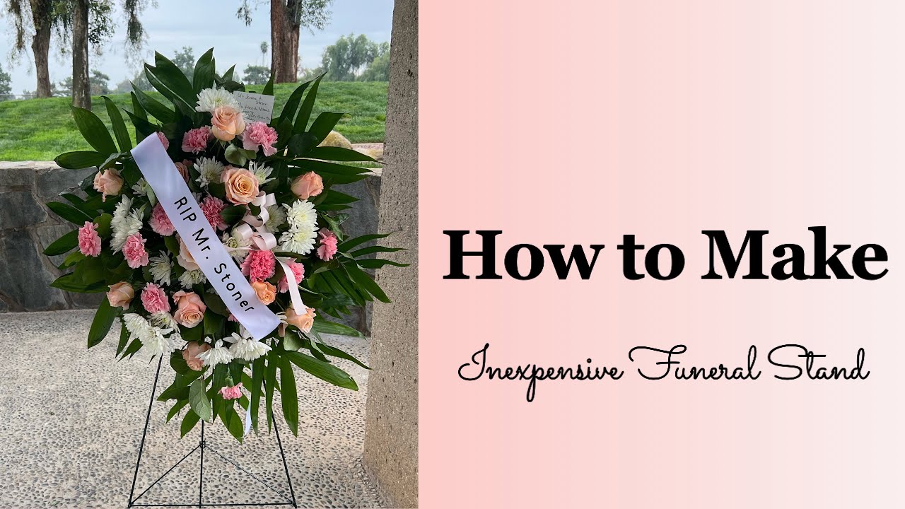 How to Make | Inexpensive Funeral Stand - YouTube