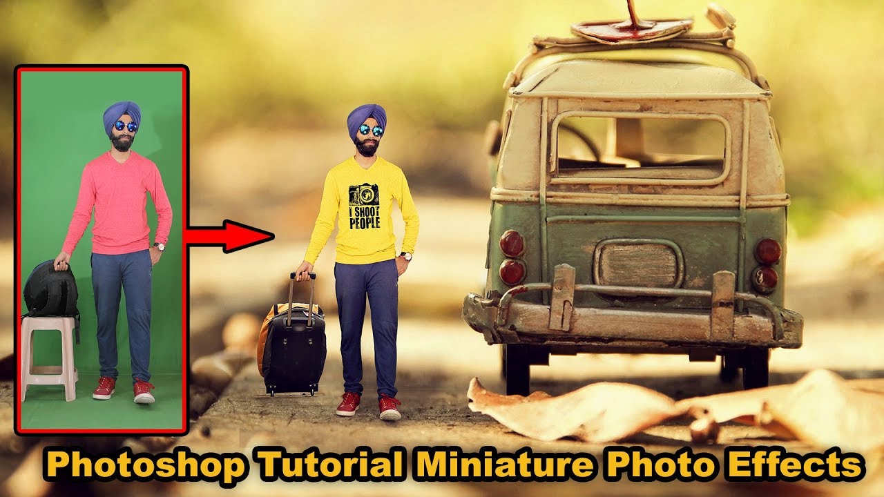 How To Make Miniature Photo Style Effects | Photoshop manipulation ...