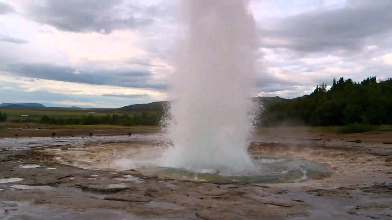 Geyser en Islandia - YouTube