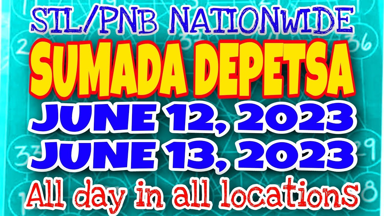 SUMADA DEPETSA JUNE 12, & JUNE 13, 2023 ALL DAY IN ALL LOCATIONS. - YouTube