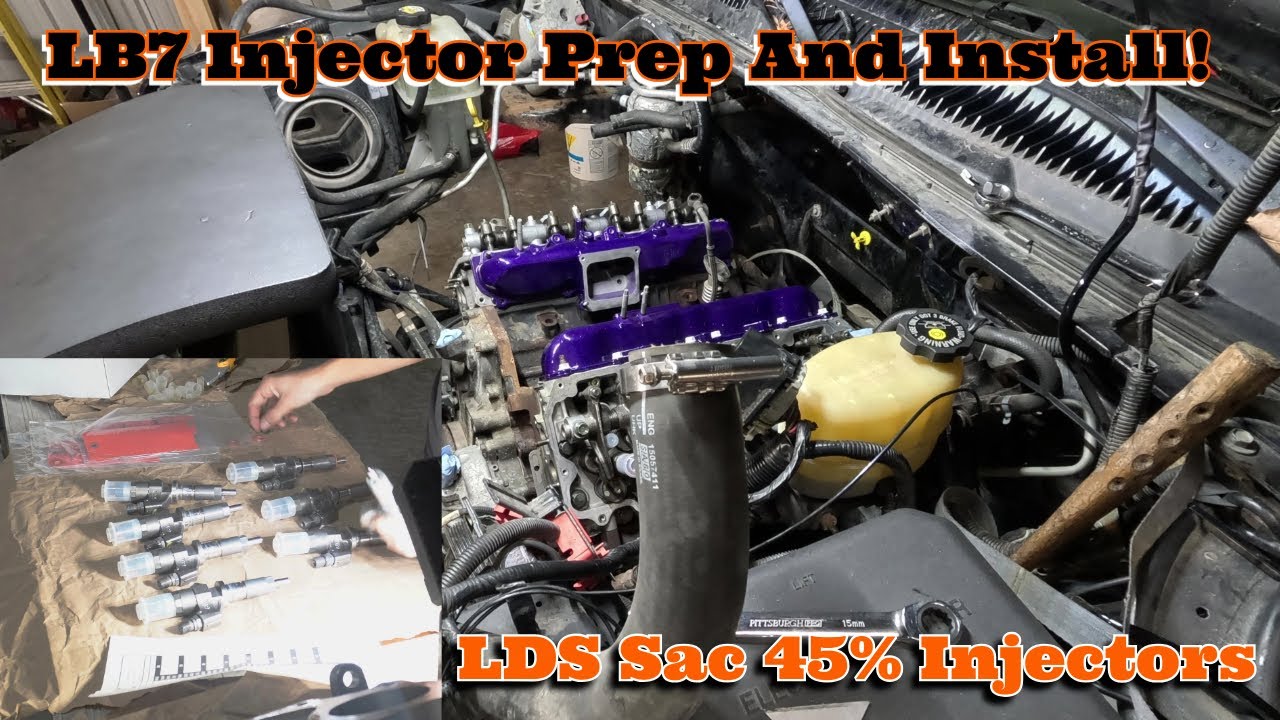 LB7 Duramax Engine Upgrades And Fix Part 3! LDS Sac 45% Injector Prep ...