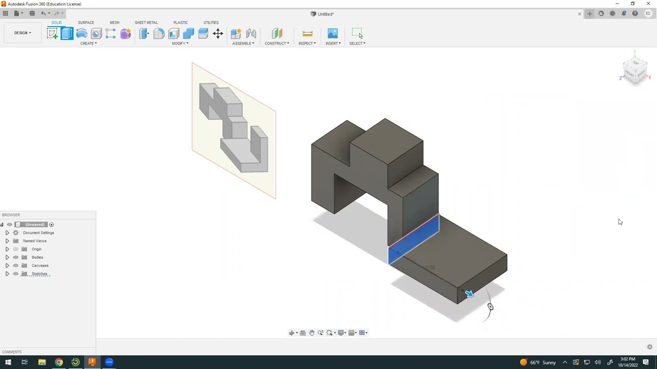 Fusion 360 Complex Shape 1 - YouTube