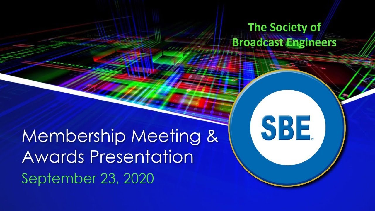 SBE Membership Meeting and Awards Presentation - YouTube