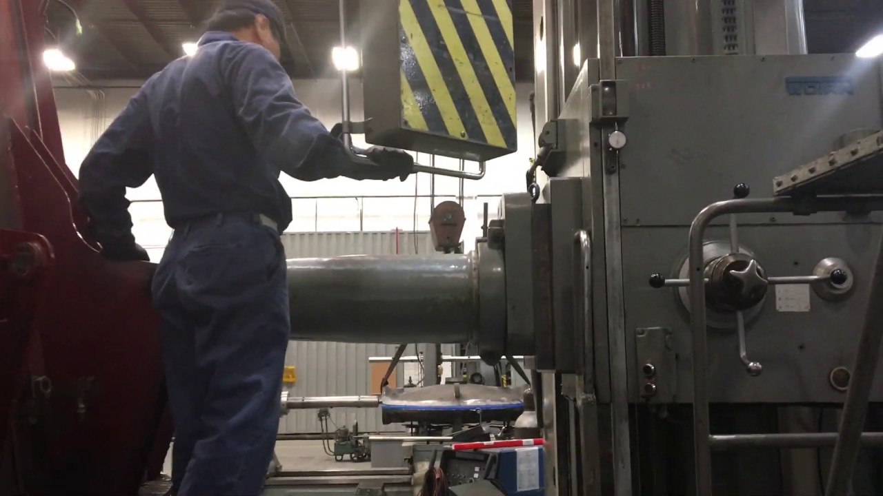 mg Machining Bores for Disney Dumbo Ride - YouTube