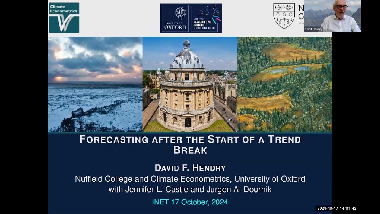 Sir David Hendry: Forecasting UK Inflation during 2021-24 - YouTube