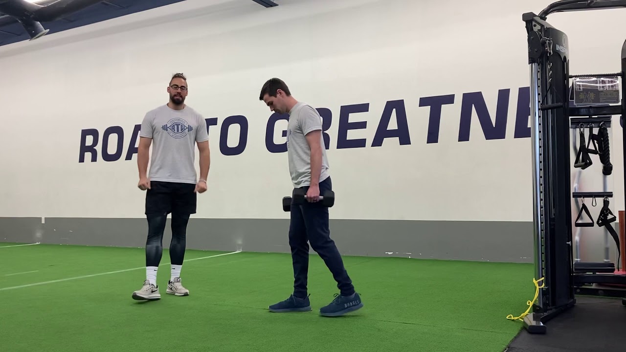 DB Staggered Stance RDL - YouTube