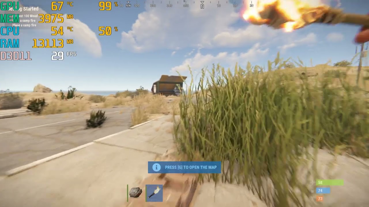 RUST Nvidia Gtx 970 1080p ultra graphics benchmark fps performance test ...