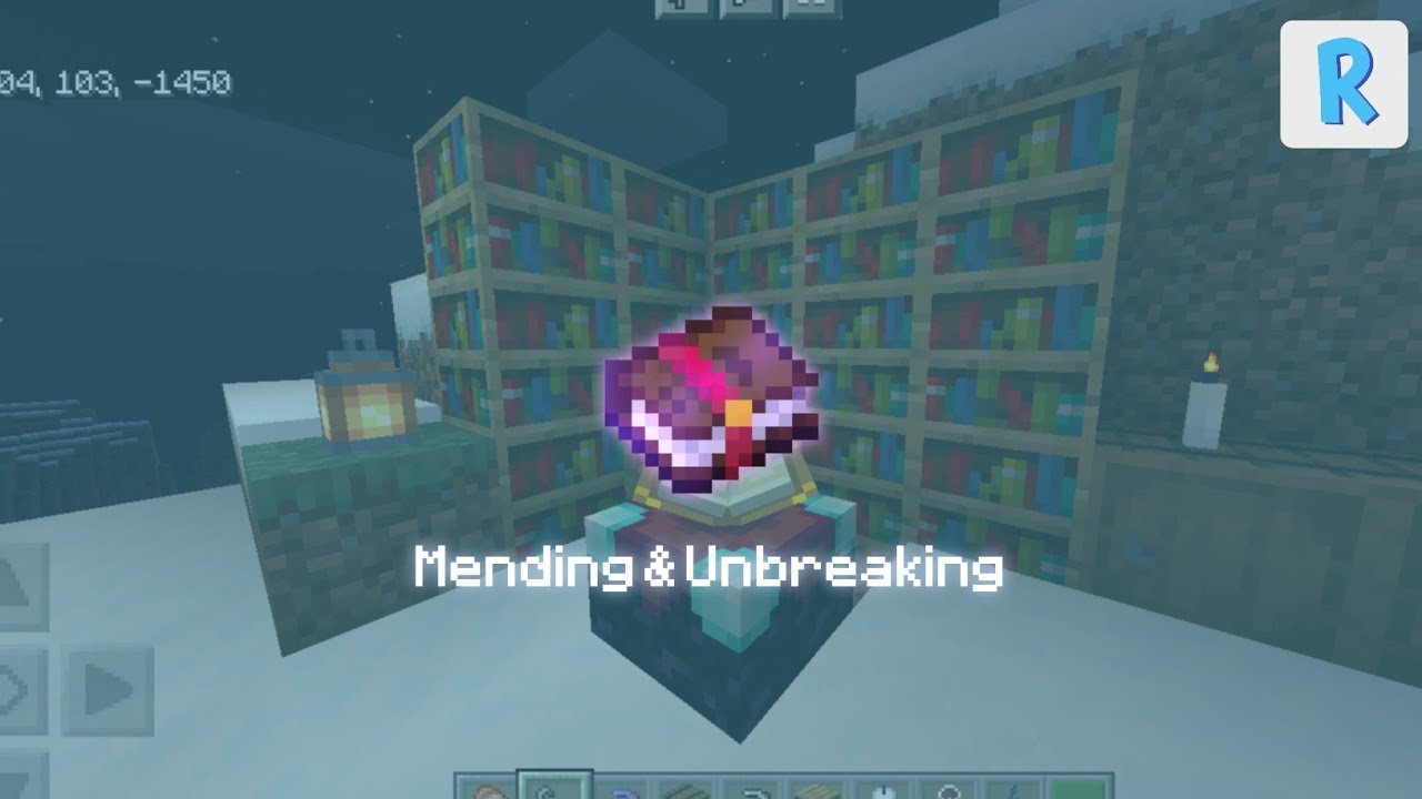 Kegunaan Enchanted Book Mending Dan Unbreaking Di Minecraft - YouTube