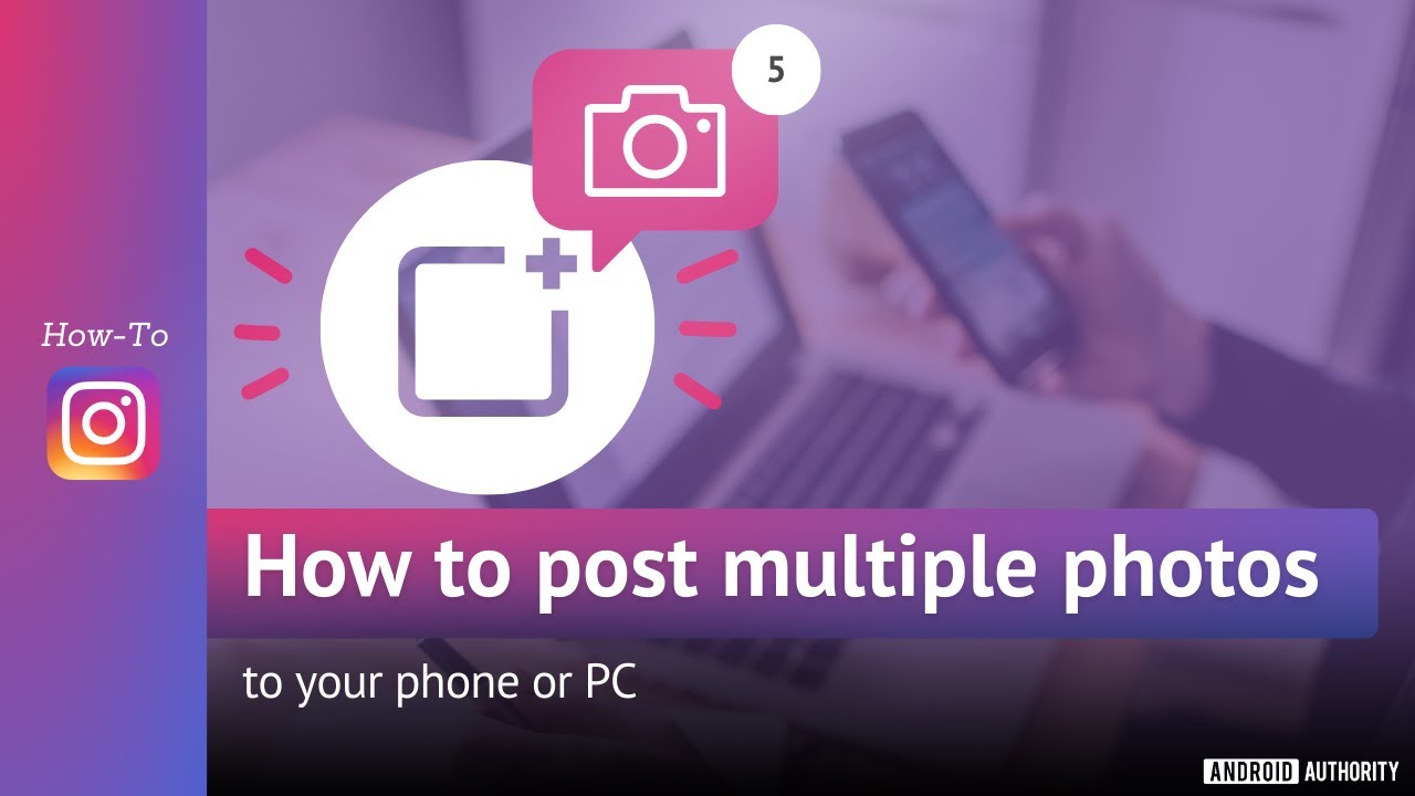 How to post multiple photos on Instagram - YouTube